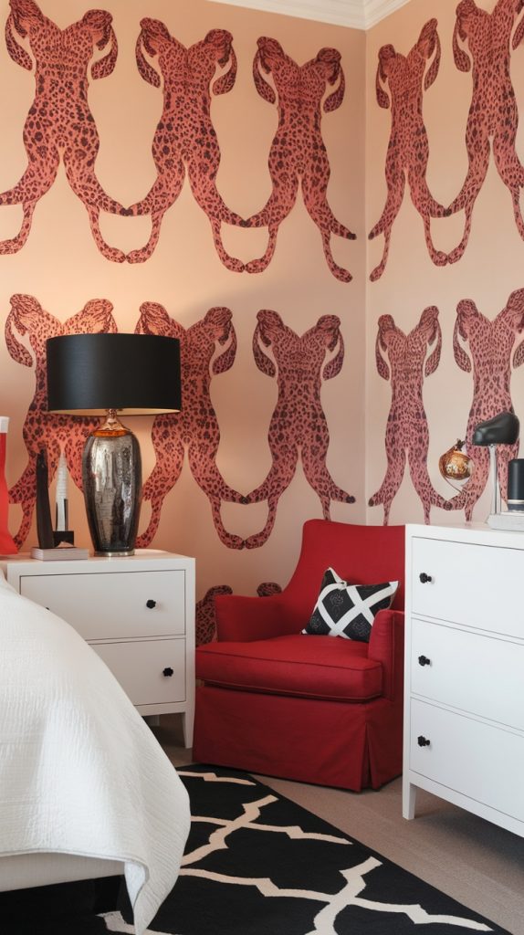 13 Stunning Red and Cheetah Bedroom Ideas for a Bold Look