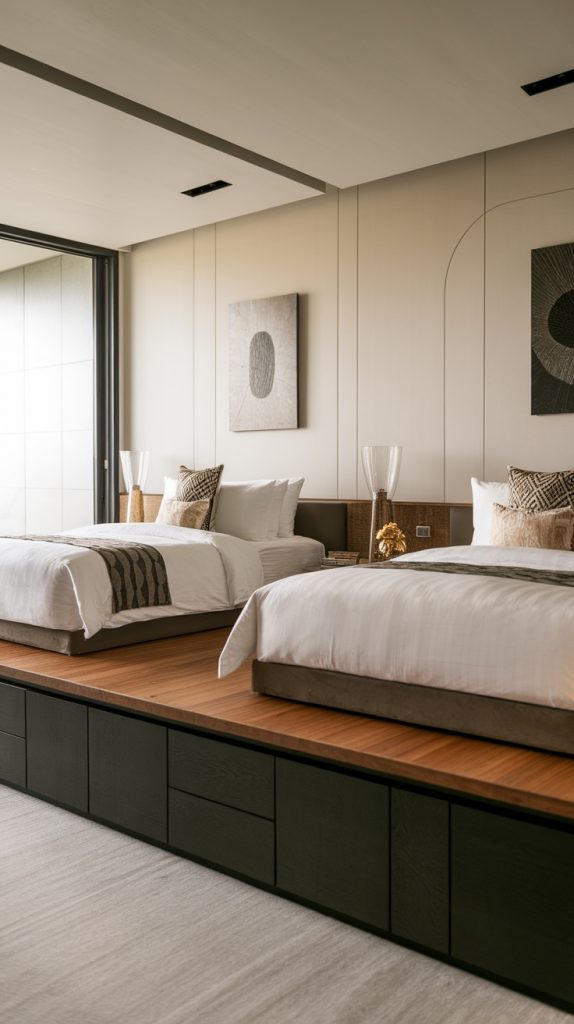 21 Creative Two Beds in One Room Ideas
