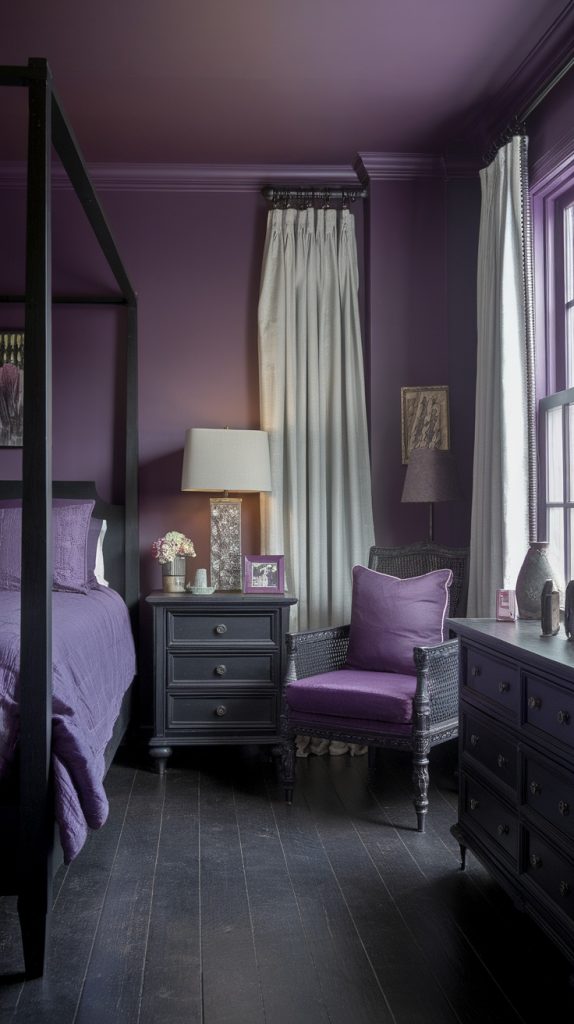 21 Stunning Moody Purple Bedroom Ideas