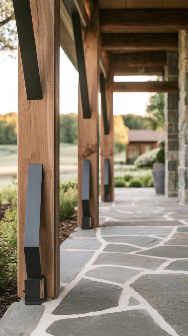 17 Stunning Cedar Post Stone Porch Ideas to Transform Your Home