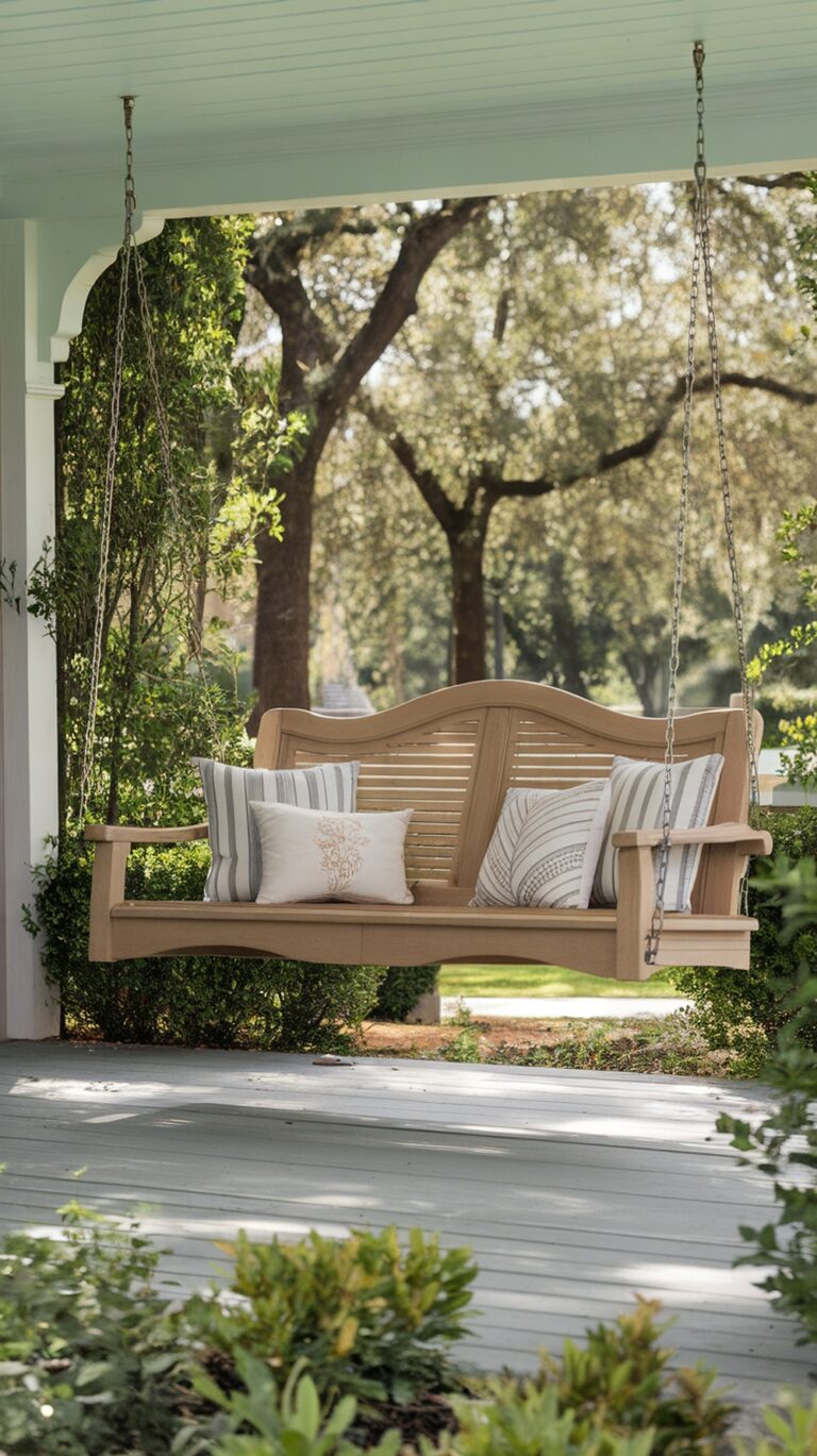 17 Creative Front Porch Swing Ideas for Your Home - Vibrant & Cozy