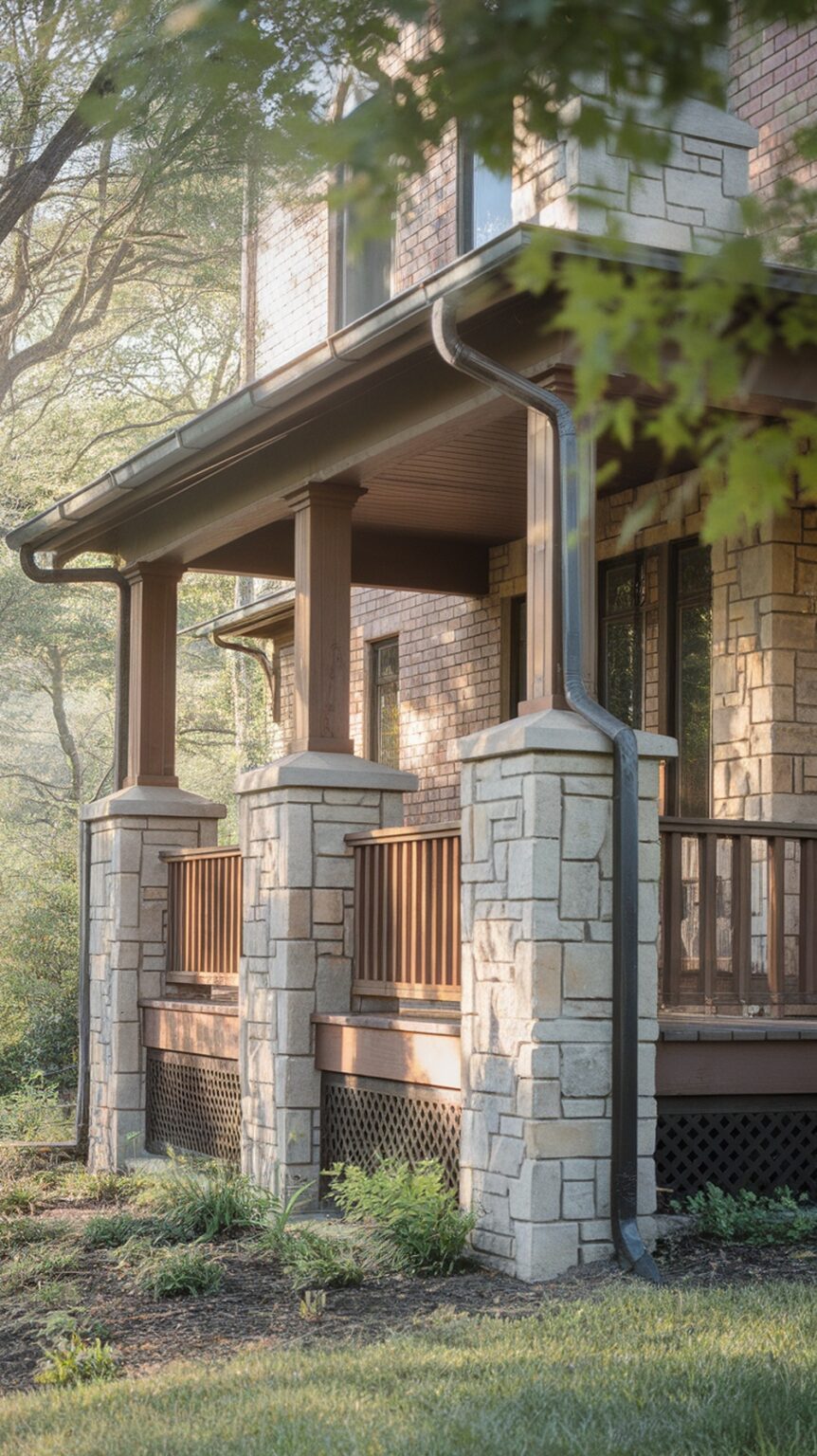 17 Stunning Cedar Post Stone Porch Ideas to Transform Your Home