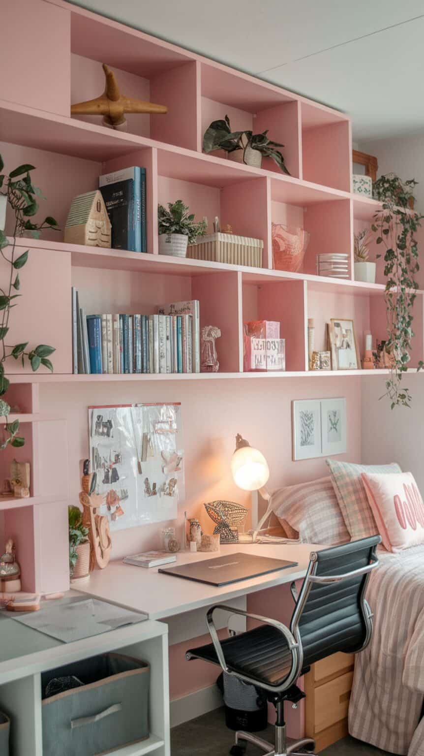 16 Stunning Pink Dorm Room Ideas for a Chic Space