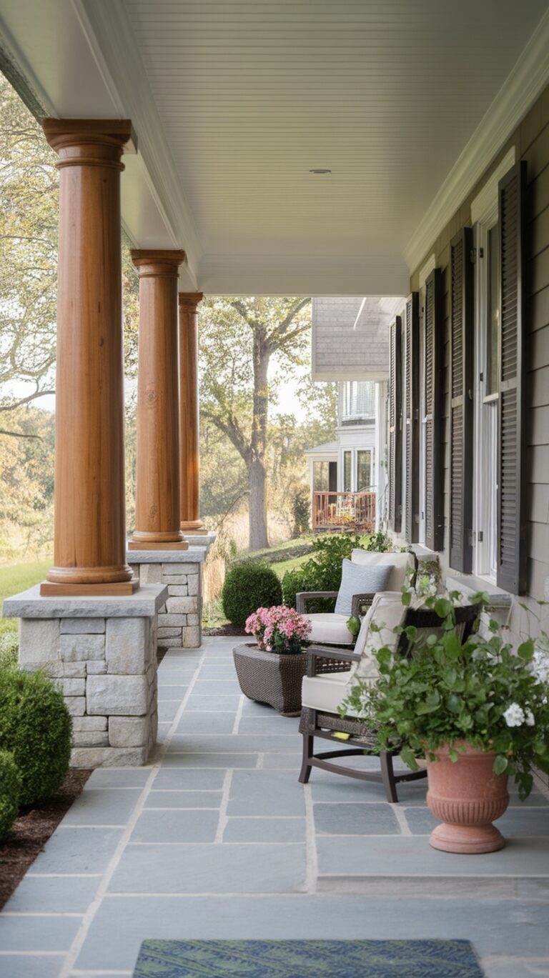 17 Stunning Cedar Post Stone Porch Ideas to Transform Your Home