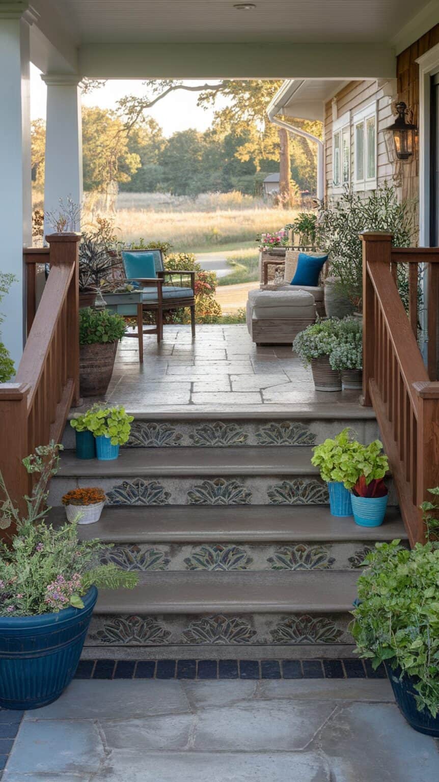 17 Creative Front Porch Step Ideas to Enhance Your Curb Appeal