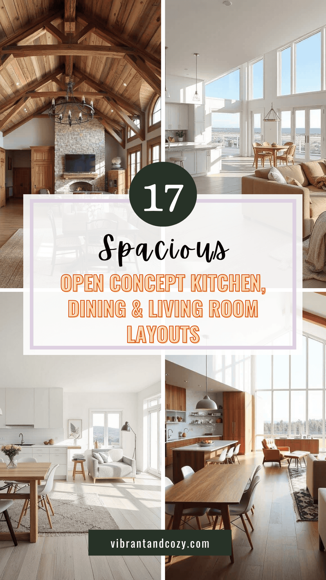 17 Open Concept Kitchen, Dining & Living Room Layouts - Vibrant & Cozy