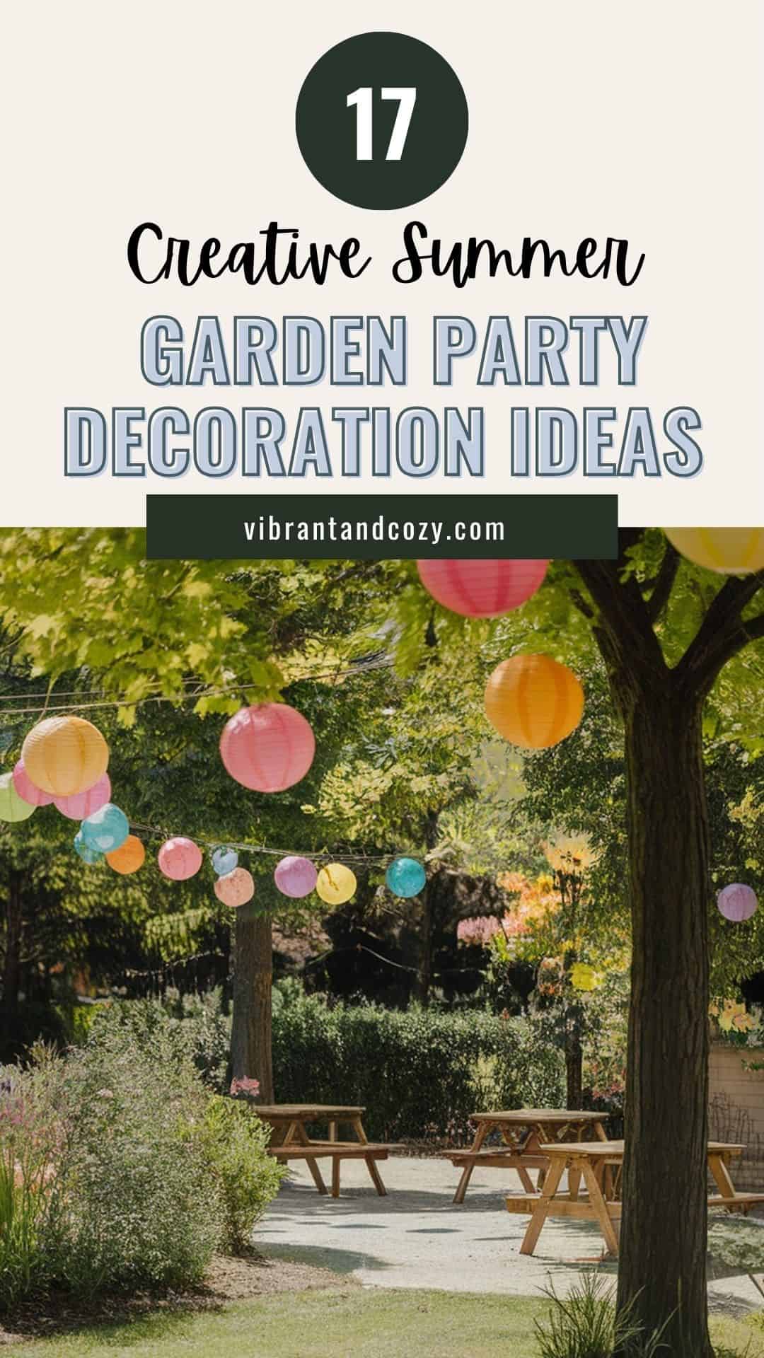 17 Creative Summer Garden Party Decoration Ideas
