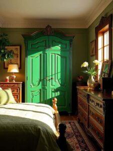 17 Bold Green Wardrobe Bedroom Ideas That Add a Pop of Color