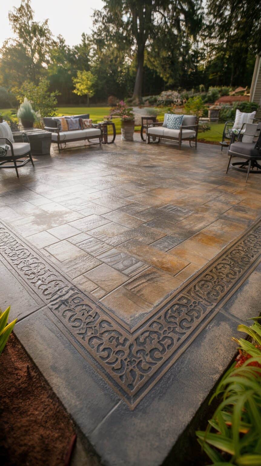 17 Stunning Stamped Concrete Patio Ideas for Your Outdoor Space