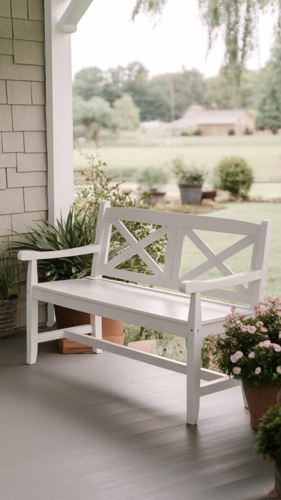 17 Creative Front Porch Bench Ideas for a Welcoming Entryway