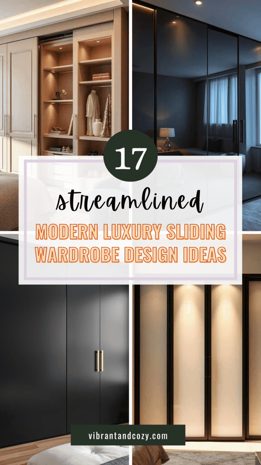 17 Modern Luxury Sliding Wardrobe Design Ideas - Vibrant & Cozy