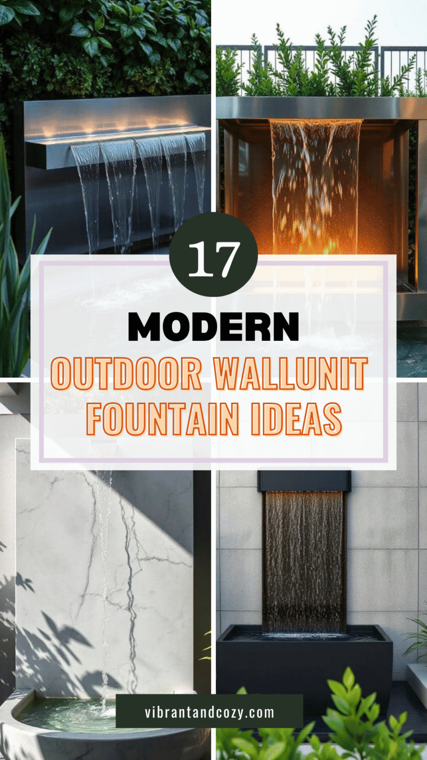 17 Modern Outdoor Wall Fountain Ideas for a Sleek and Soothing Garden ...