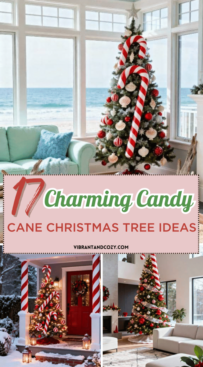 17 Charming Candy Cane Christmas Tree Ideas To Sweeten Your Holiday Decor