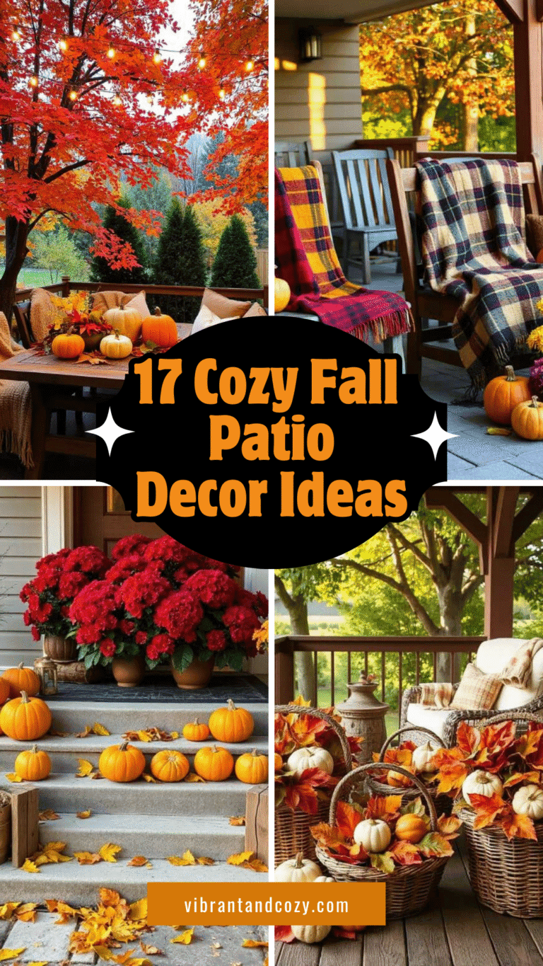17 Cozy Fall Patio Decor Ideas to Welcome the Season Outdoors