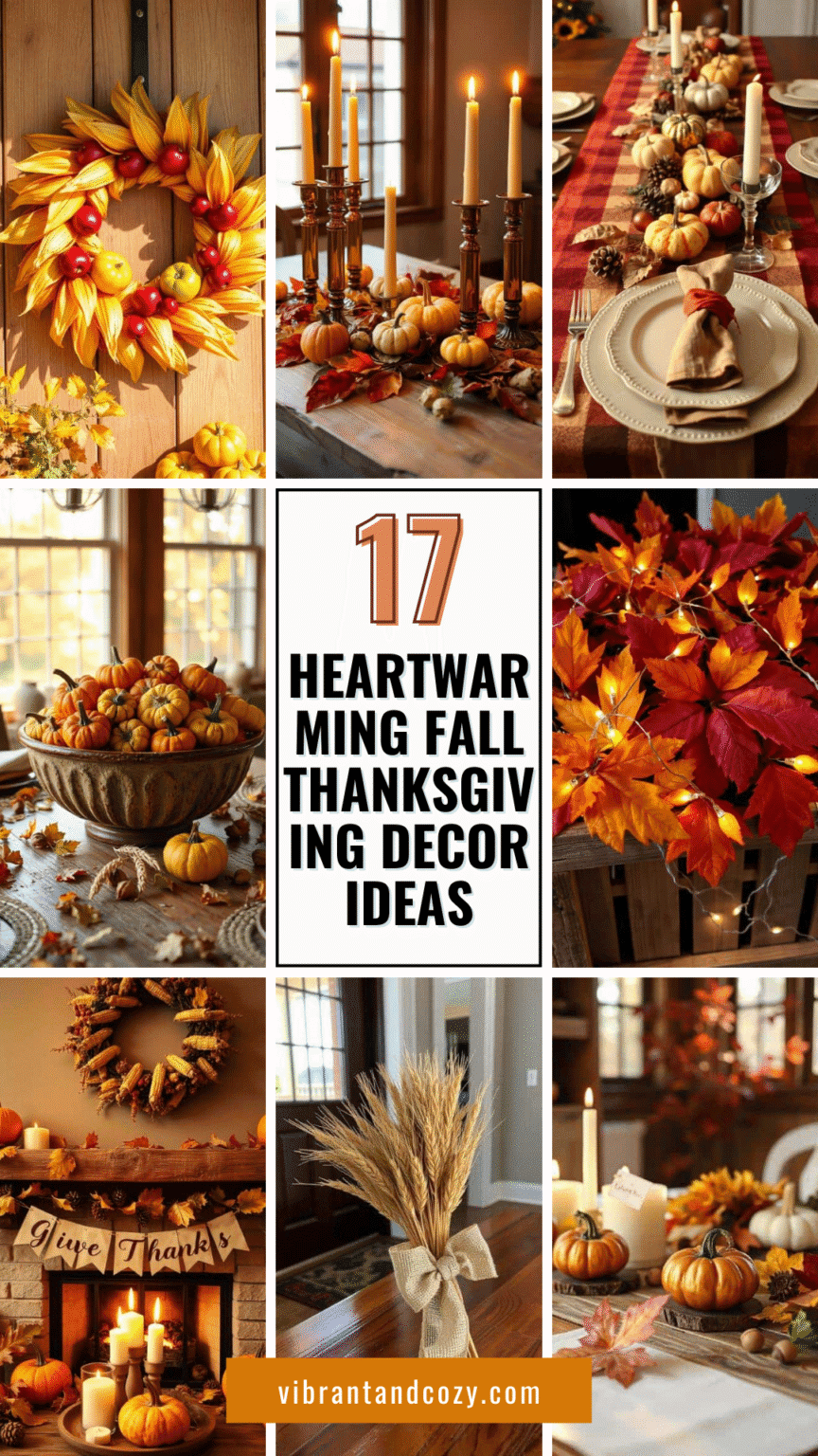 17 Heartwarming Fall Thanksgiving Decor Ideas to Celebrate the Season