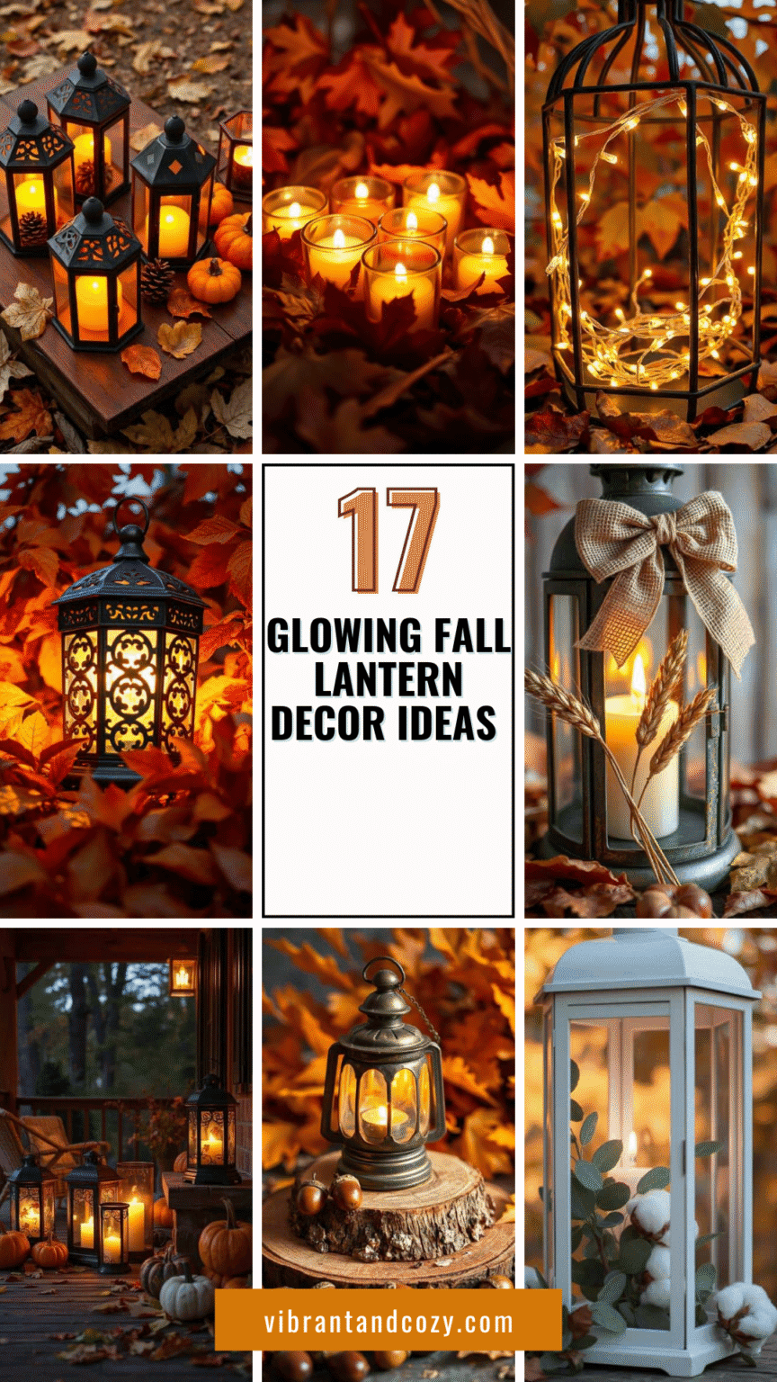 17 Glowing Fall Lantern Decor Ideas to Light Up Your Seasonal Spaces