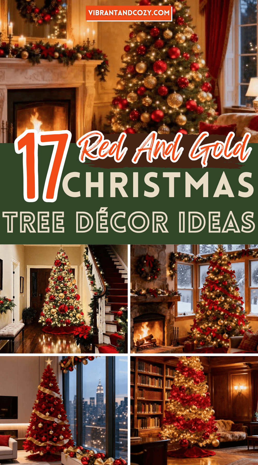 17 Red And Gold Christmas Tree Décor Ideas To Brighten Your Holiday Home