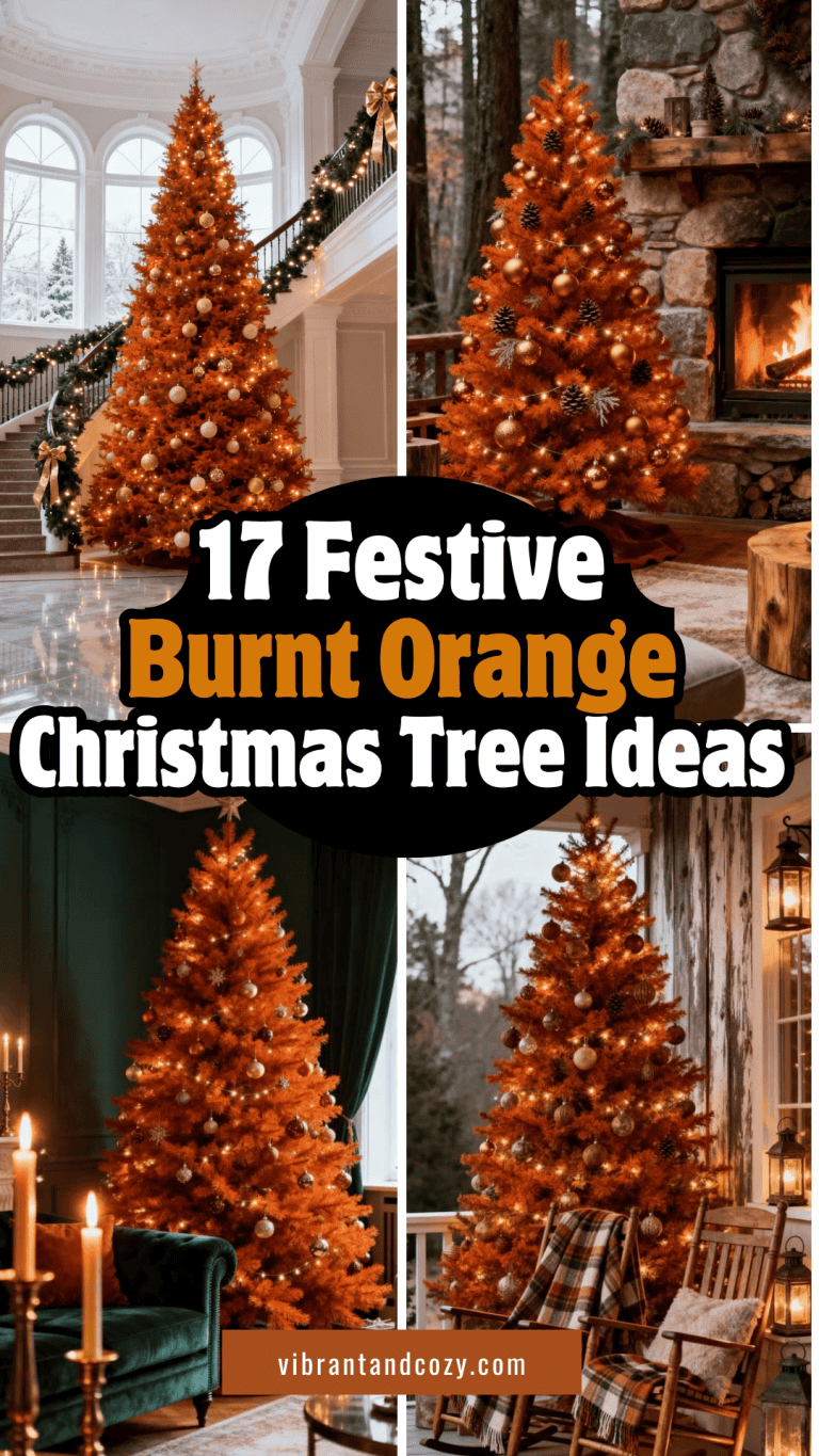 17 Stunning Burnt Orange Christmas Tree Ideas For A Warm And Stylish ...