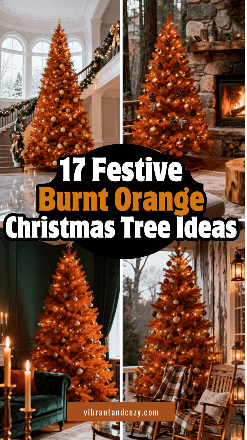 17 Stunning Burnt Orange Christmas Tree Ideas For A Warm And Stylish ...