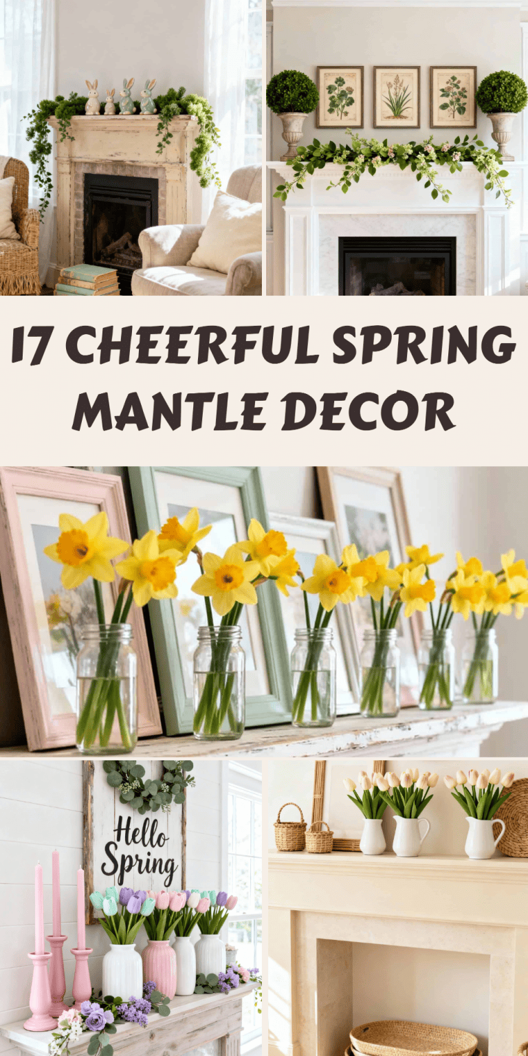 17 Fresh Spring Mantle Decor Ideas For A Cheerful Seasonal Refresh ...