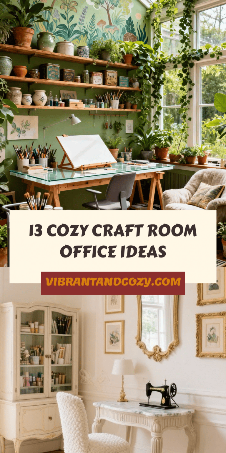 13 Craft Room Office Ideas That Turn Work Into Play - Vibrant & Cozy