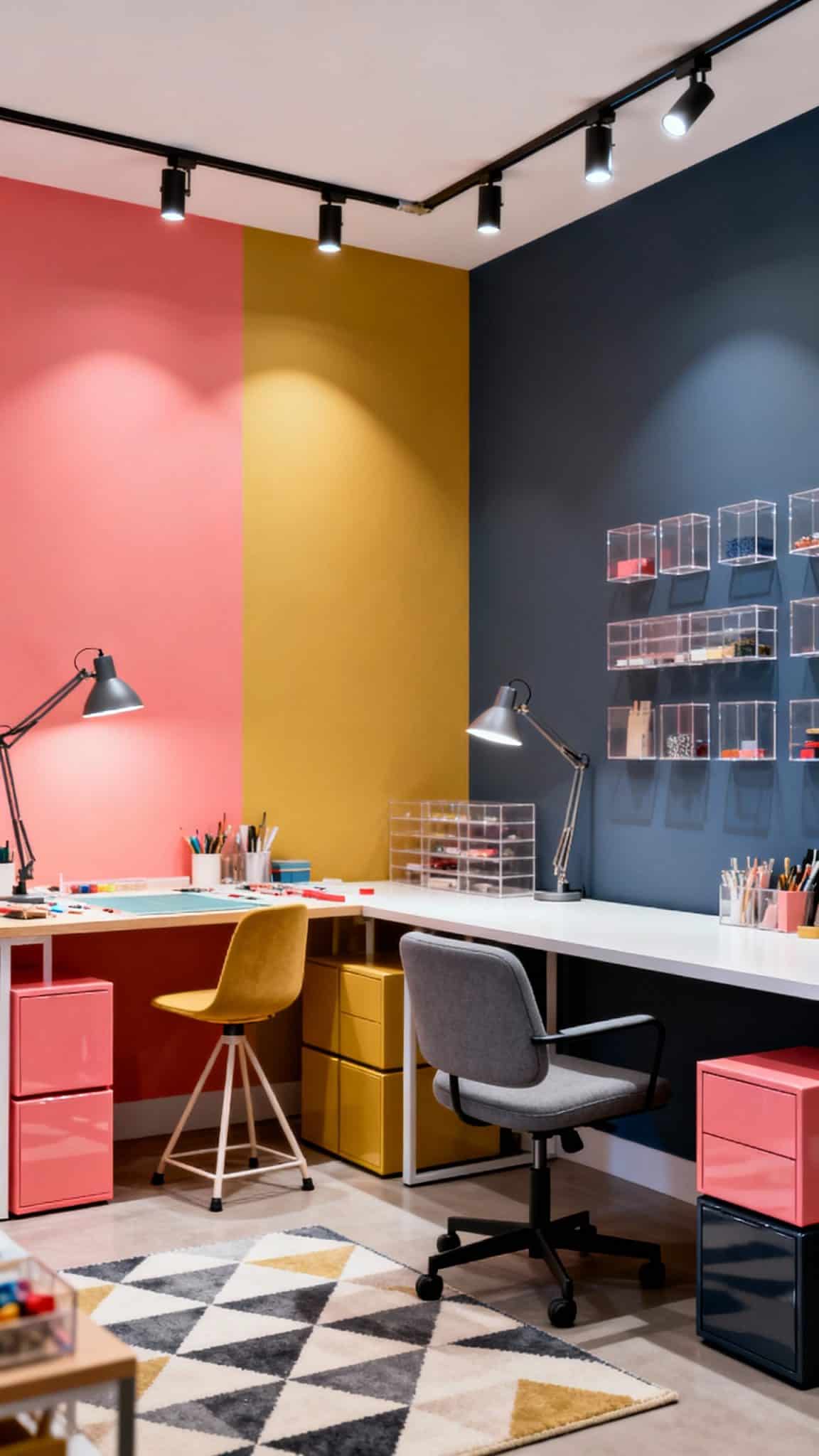 13 Craft Room Office Ideas That Turn Work Into Play - Vibrant & Cozy