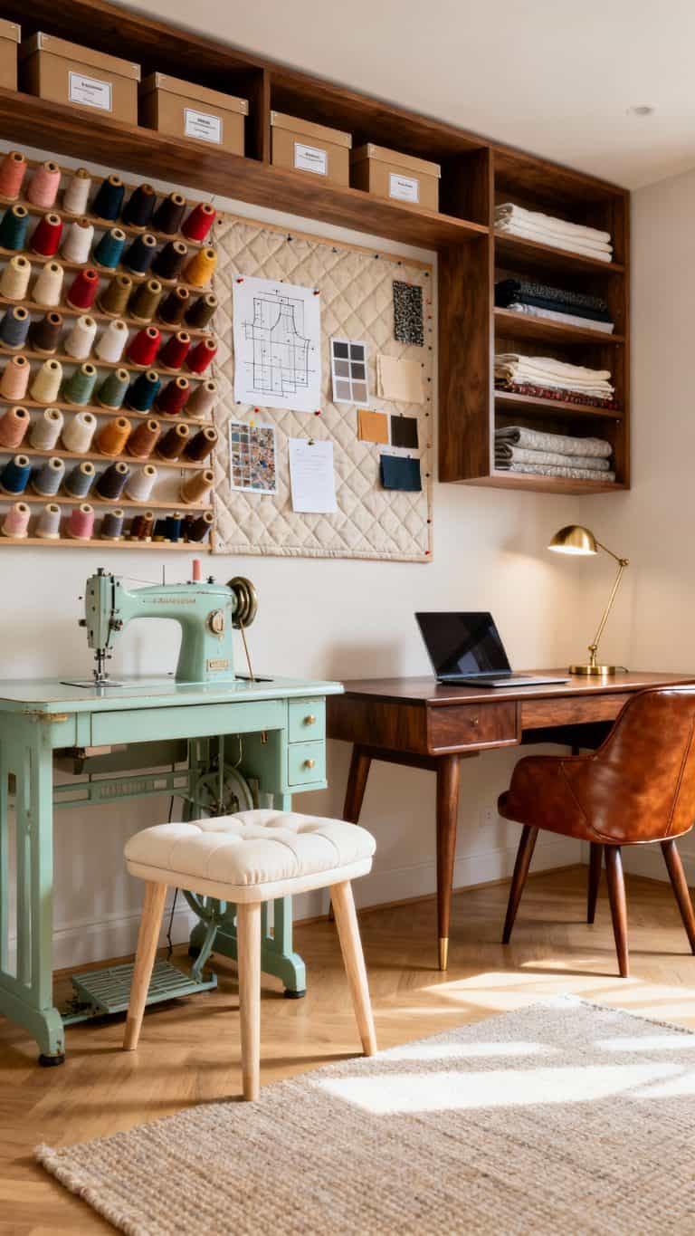 13 Craft Room Office Ideas That Turn Work Into Play - Vibrant & Cozy