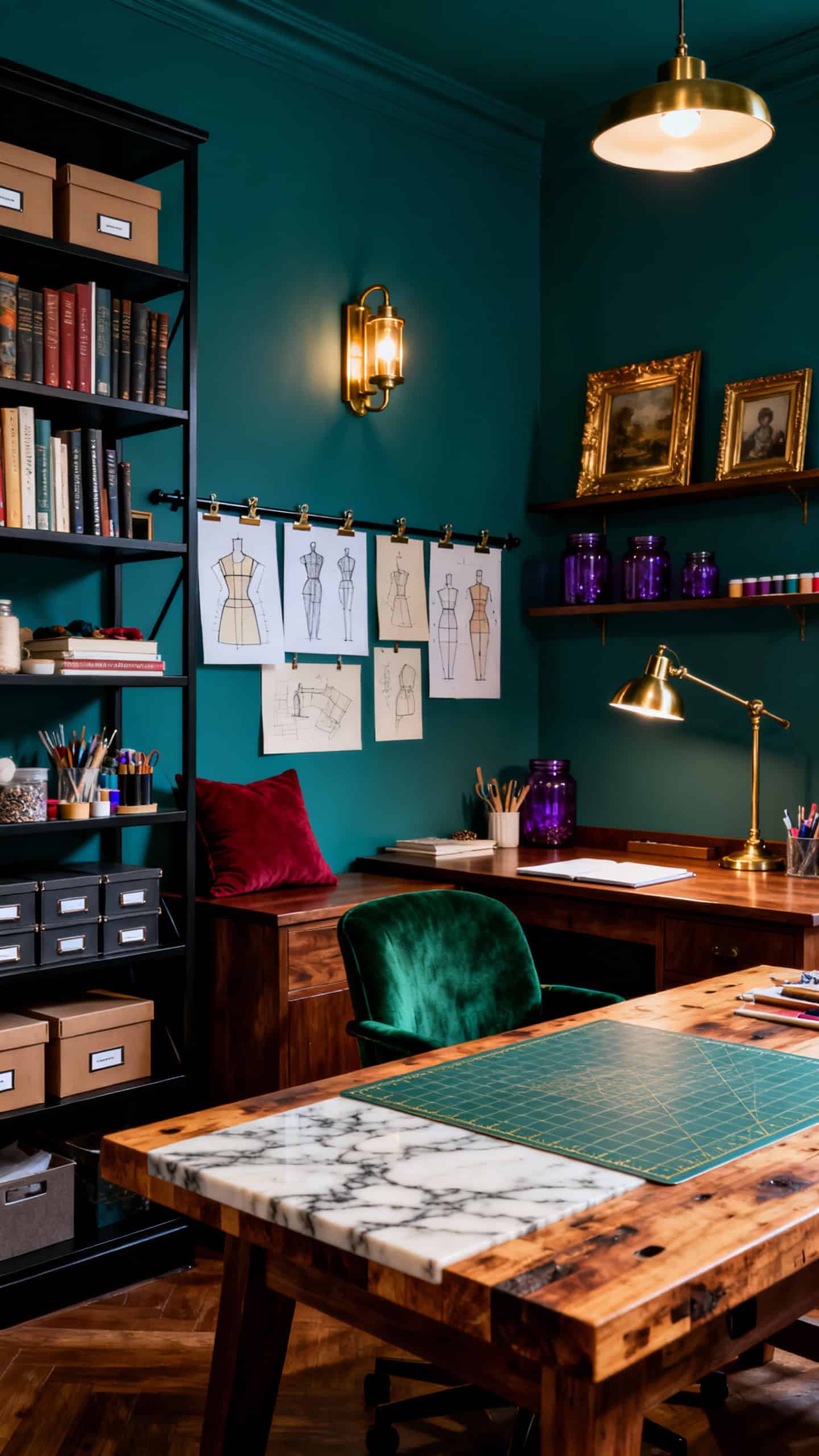 13 Craft Room Office Ideas That Turn Work Into Play - Vibrant & Cozy