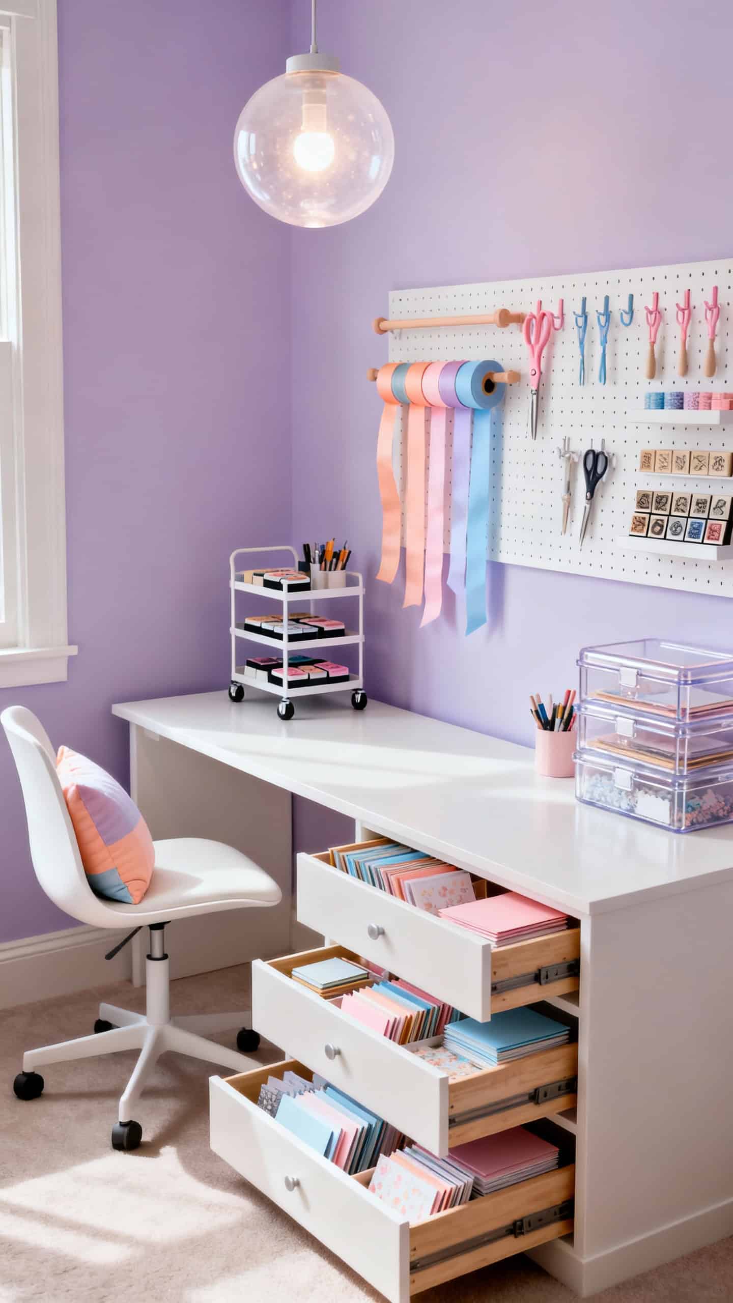 13 Craft Room Office Ideas That Turn Work Into Play - Vibrant & Cozy